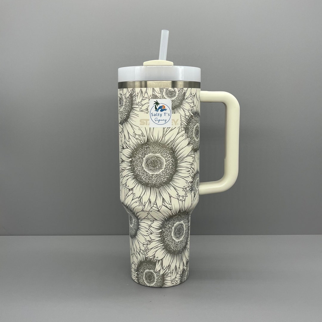 Sunflower Engraved Stanley 40oz Tumbler - Etsy