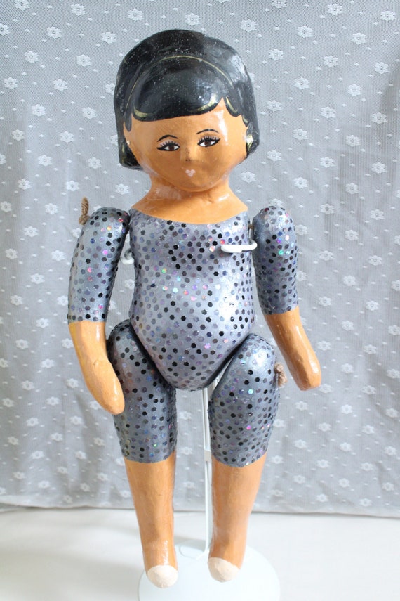 1960s Inspired Paper Mache Doll Motown Singer Doll Folk Art - Etsy
