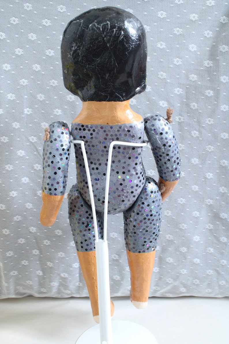 1960s Inspired Paper Mache Doll Motown Singer Doll Folk Art - Etsy