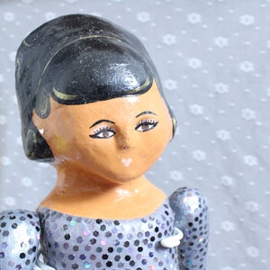1960s Inspired Paper Mache Doll Motown Singer Doll Folk Art - Etsy