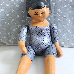 1960s Inspired Paper Mache Doll Motown Singer Doll Folk Art - Etsy