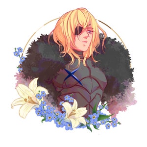 FE3H Fire Emblem Three Houses Lord Foil Vinyl Stickers Claude Dimitri ...