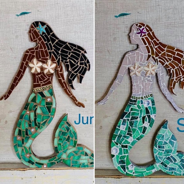 Mosaic Mermaid - Etsy