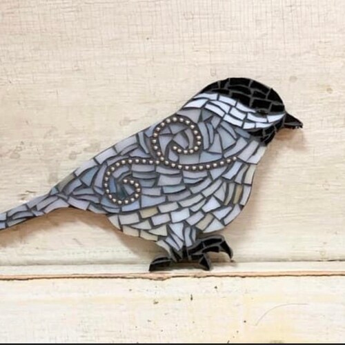 Raven DIY Stained Glass Mosaic Kit - Etsy