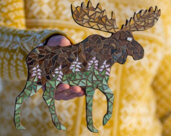 Chickadee DIY Stained Glass Mosaic Kit - Etsy