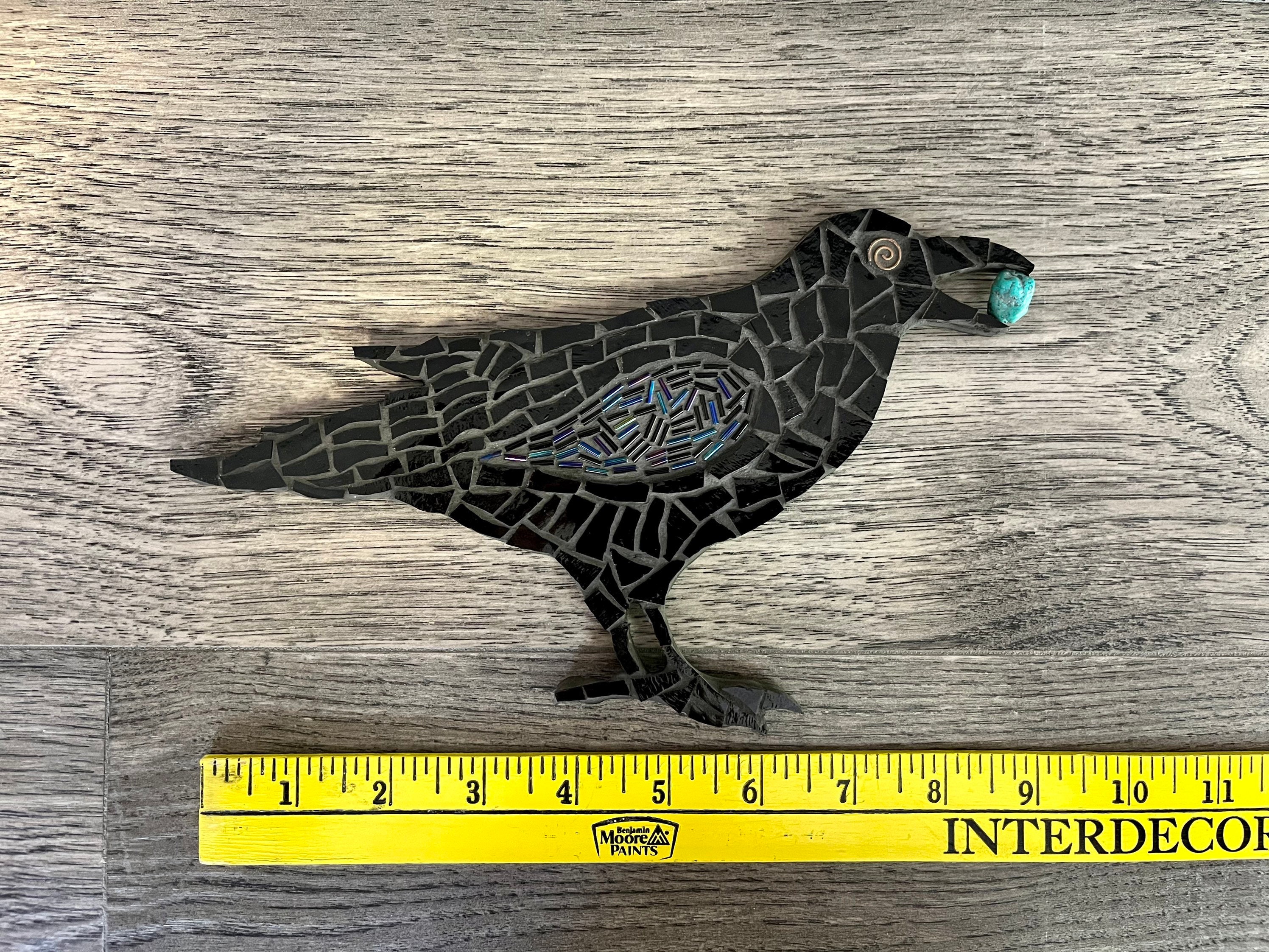 Raven DIY Stained Glass Mosaic Kit - Etsy