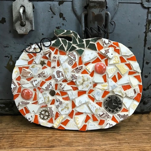 Pumpkin Mosaic Kit Craft Kit DIY Kit for Adults Craft Kit - Etsy