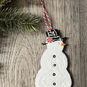 DIY Snowman Ornament Mosaic Kit - Etsy