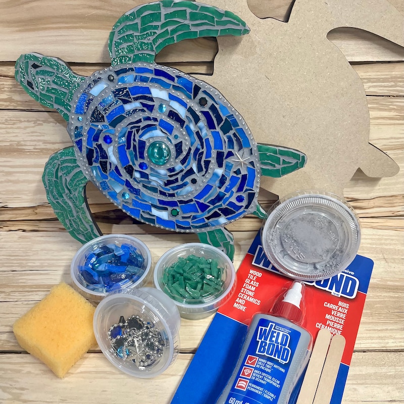 Sea Turtle Mosaic - Etsy