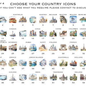 Travel Table Numbers for Wedding Destination Icon Table - Etsy UK