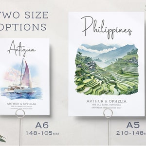 Travel Table Numbers for Wedding | Destination Icon Table Names ...