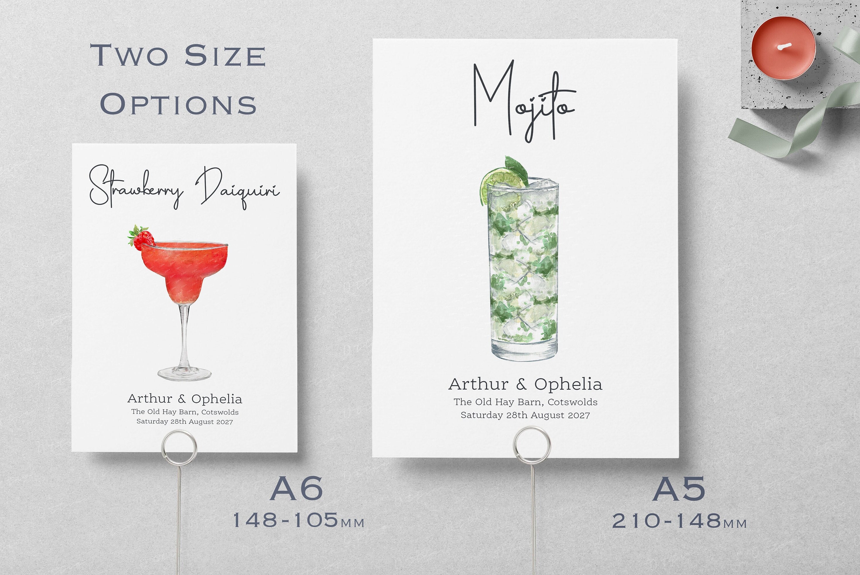 Cocktail Table Names Cocktail Themed Table Cards Wedding - Etsy UK