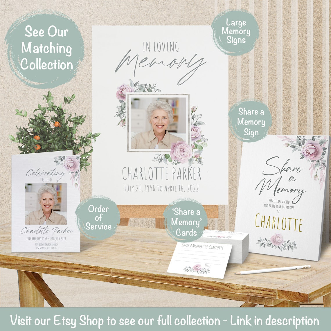 PRINTED Order of Service Program Celebration of Life - Etsy UK