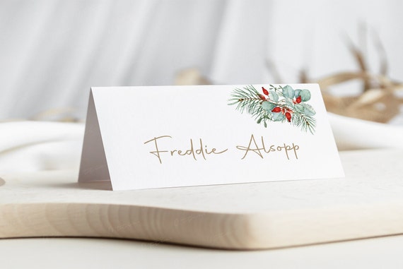 Personalised wedding table cards store