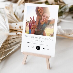 Music Theme Table Numbers for Wedding | Photo Table Names | Record ...
