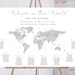 World Map Wedding Table Plan | Where in the World Are You Sitting ...