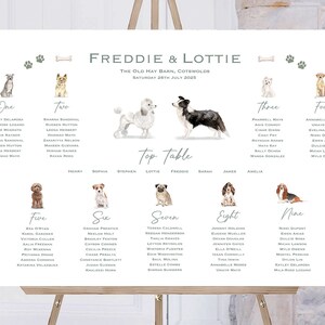 Dog Wedding Table Numbers | Pooch Wedding Reception Table Numbers ...