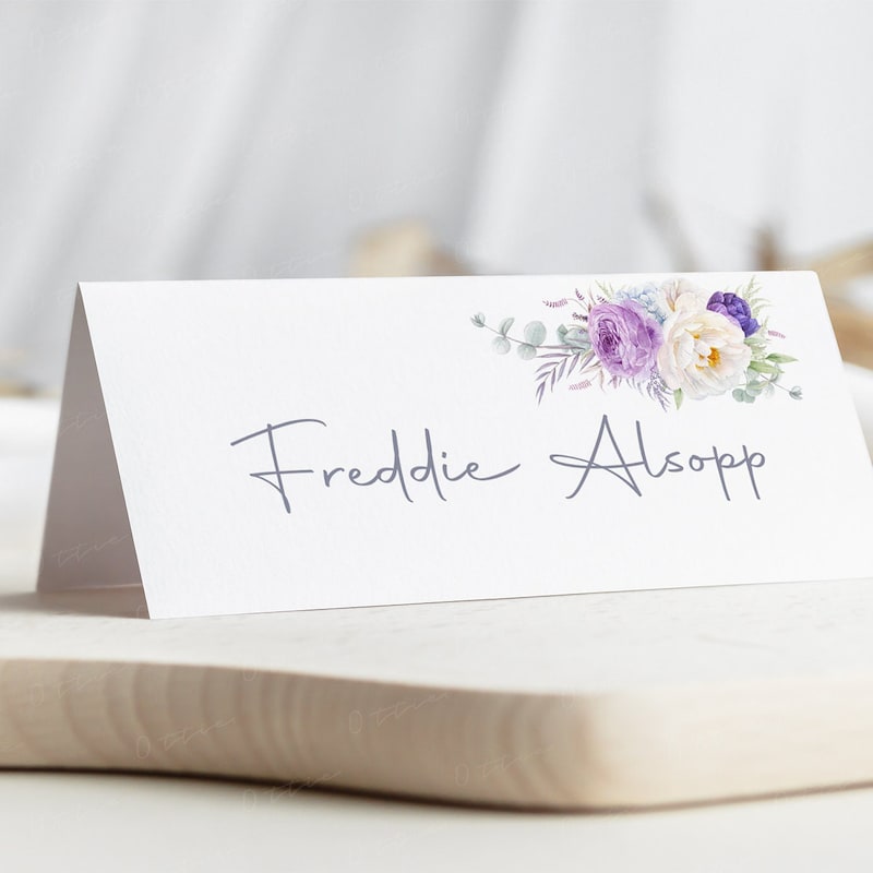 Floral Place Cards - Etsy