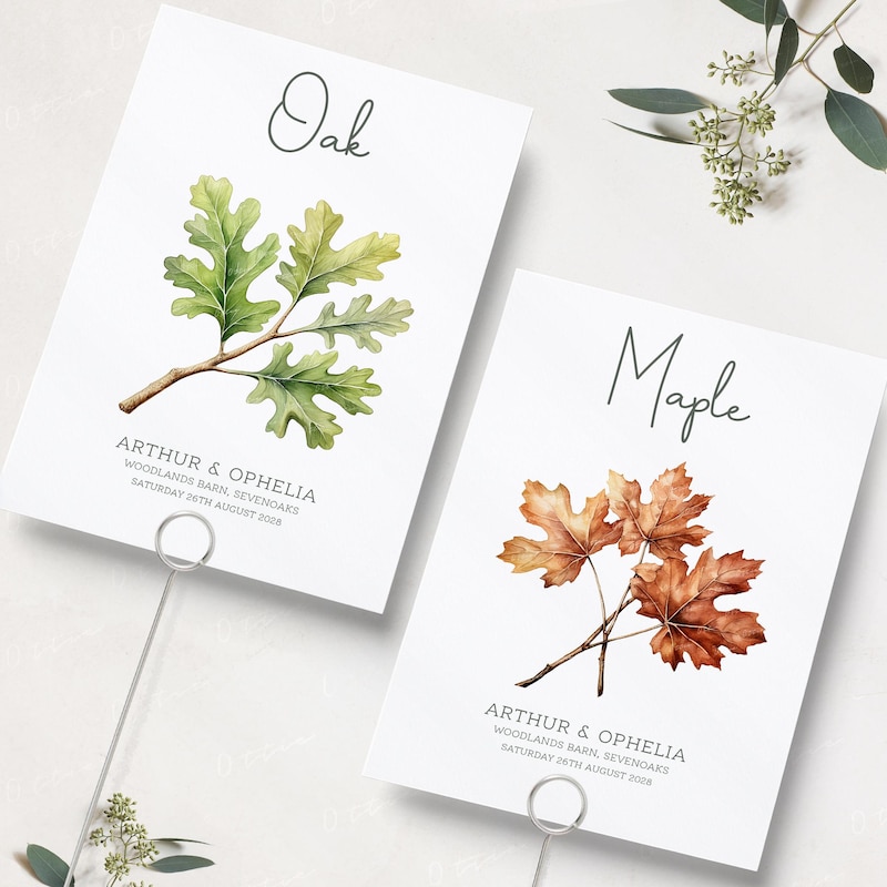 Tree Table Cards Wedding - Etsy UK