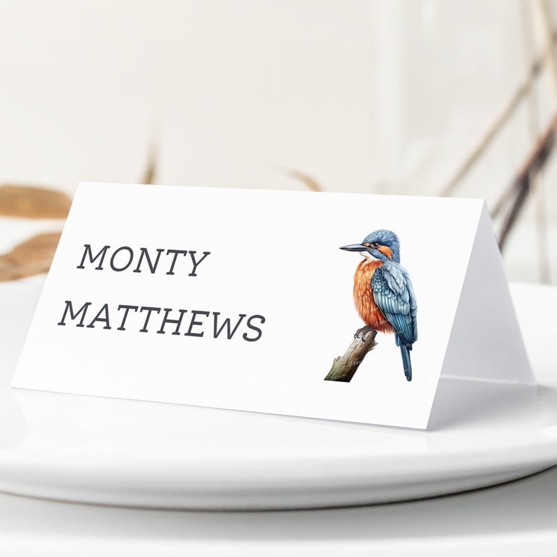 Bird Place Card - Etsy