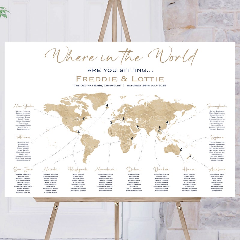 World Seating Chart - Etsy