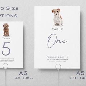 Dog Wedding Table Numbers Pooch Wedding Reception Table - Etsy