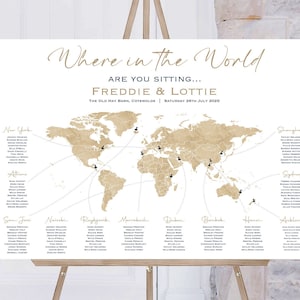 Travel Theme Table Numbers for Wedding Destination Table - Etsy