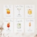 Cocktail Table Names | Cocktail Themed Table Cards | Wedding Table ...