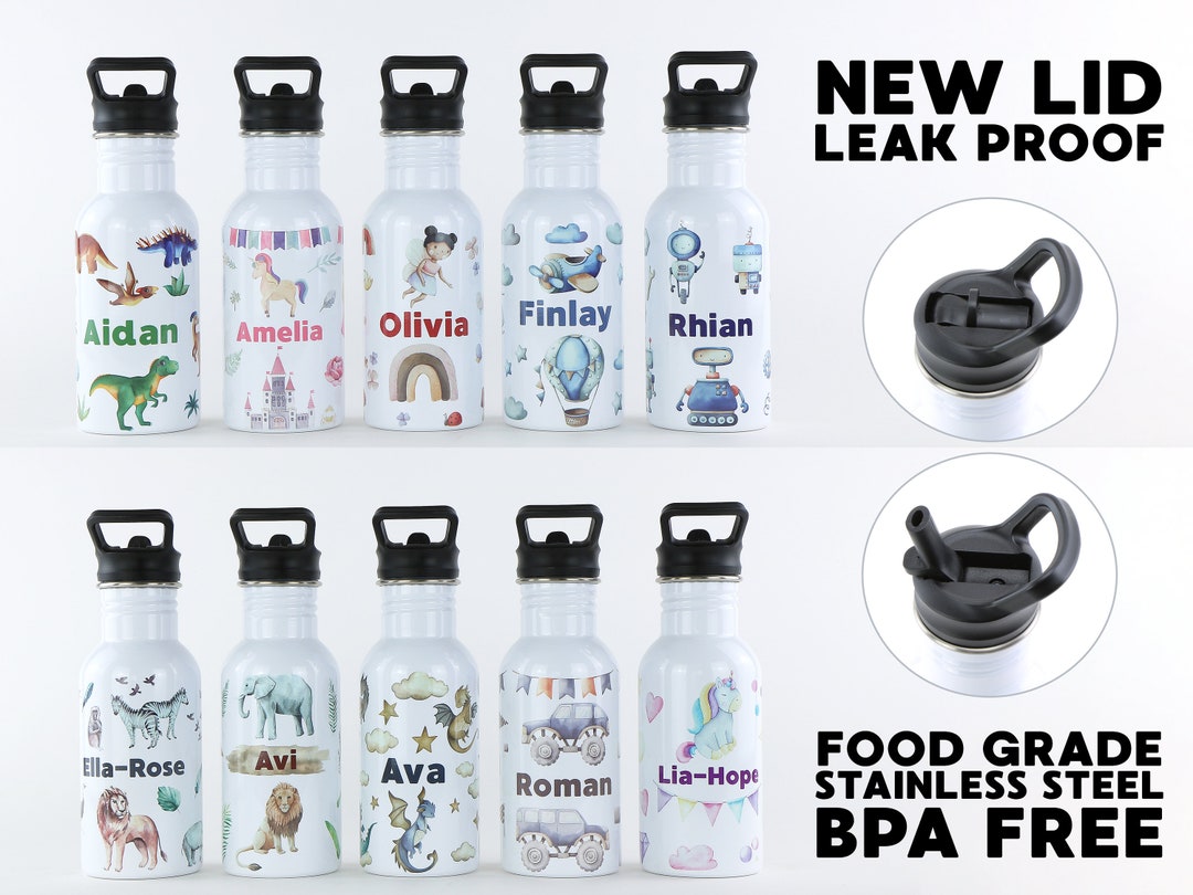 Personalised Water Bottle - Perfect for School, Nursery, Gym or ...