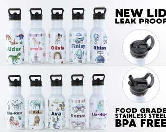 Personalised Water Bottle Perfect for School, Nursery, Gym or ...