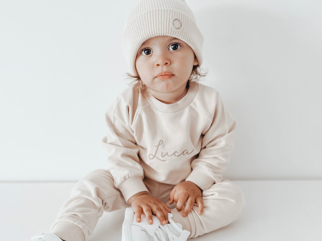 Personalised Kids Organic Cotton Super Soft Tracksuit - Embroidered ...