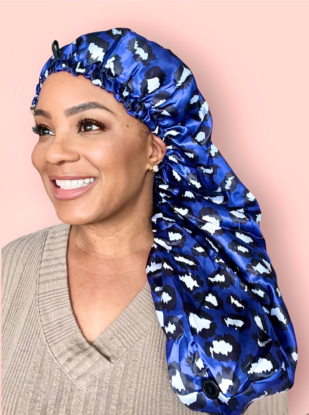 Luxurious Extra Long Double Lined Bonnet With Top Button Bonnet ...