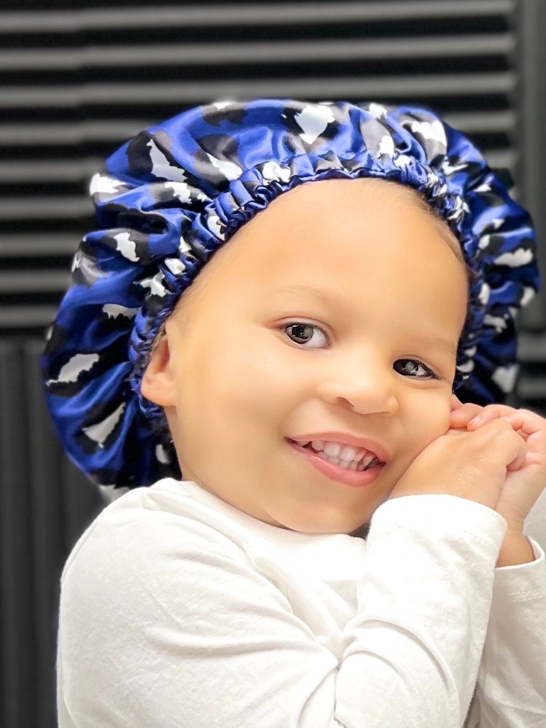 Kids Bonnet Baby Bonnet Double Satin Lined Leopard Reversible ...