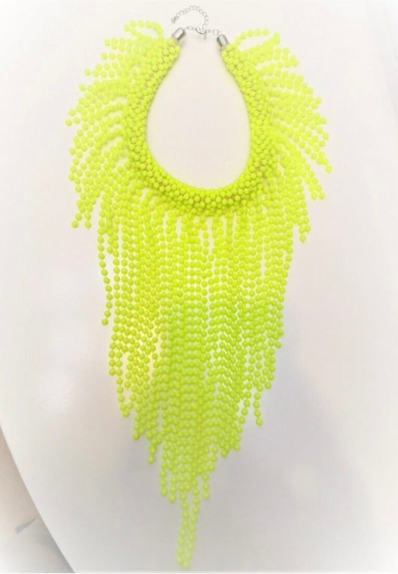Neon Necklace Trinny Inspired Boho Style Necklace - Etsy