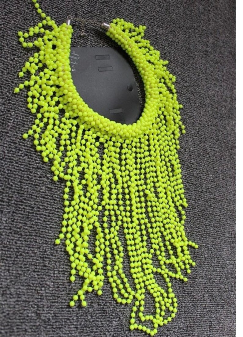 Neon Necklace Trinny Inspired Boho Style Necklace - Etsy