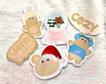 Watercolor Winter Forest Animals Planner Stickers Tiny Animal - Etsy