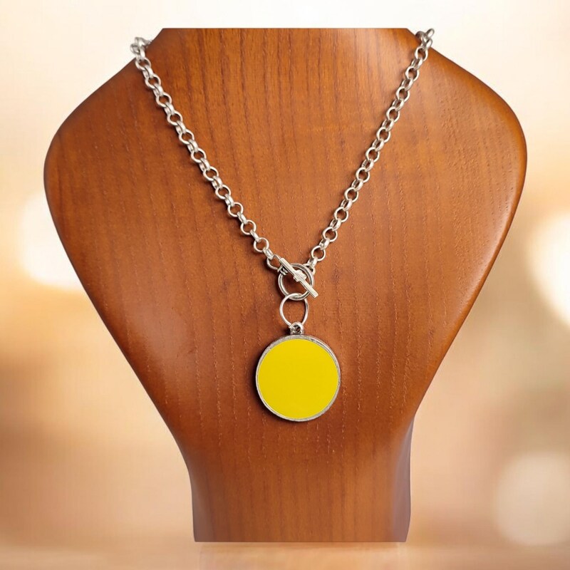 Yellow Pendant - Etsy