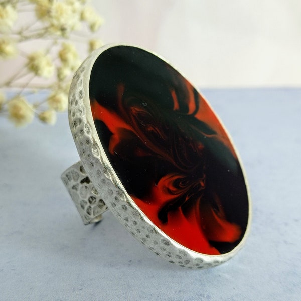Large Stone Ring - Etsy