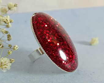 Ruby Costume Ring - Etsy
