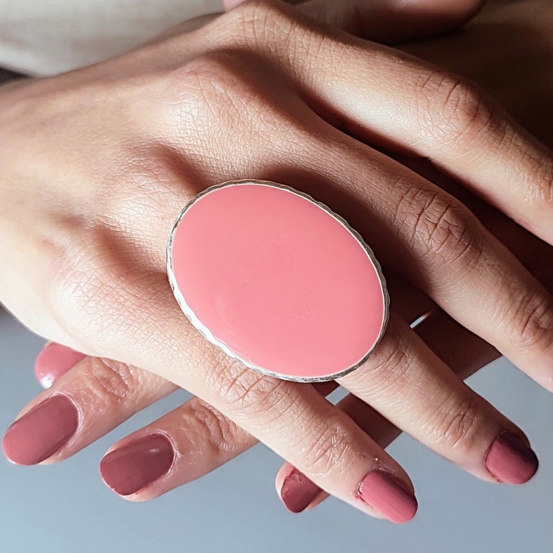 Large Stone Ring - Etsy