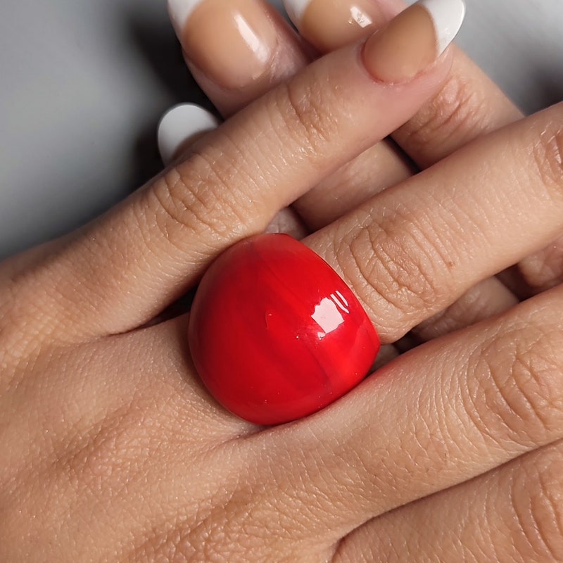 Glass Ring - Etsy