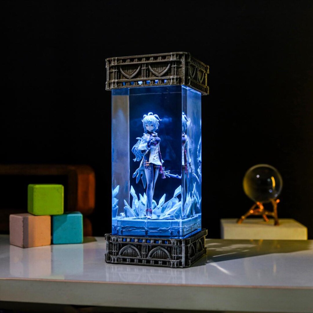 Genshin Impact Ganyu Night Light Night Light, Custom Resin Night Light ...