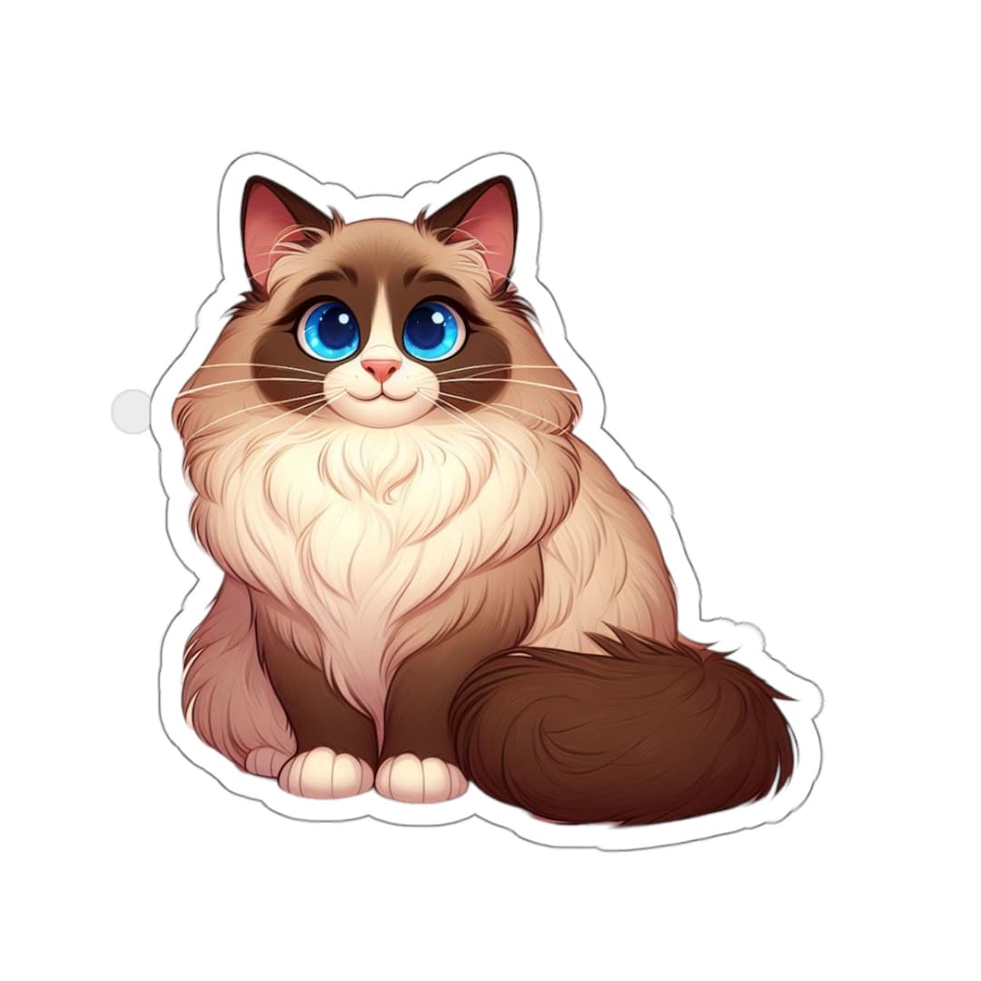 Ragdoll Cat Sticker #1 - Etsy
