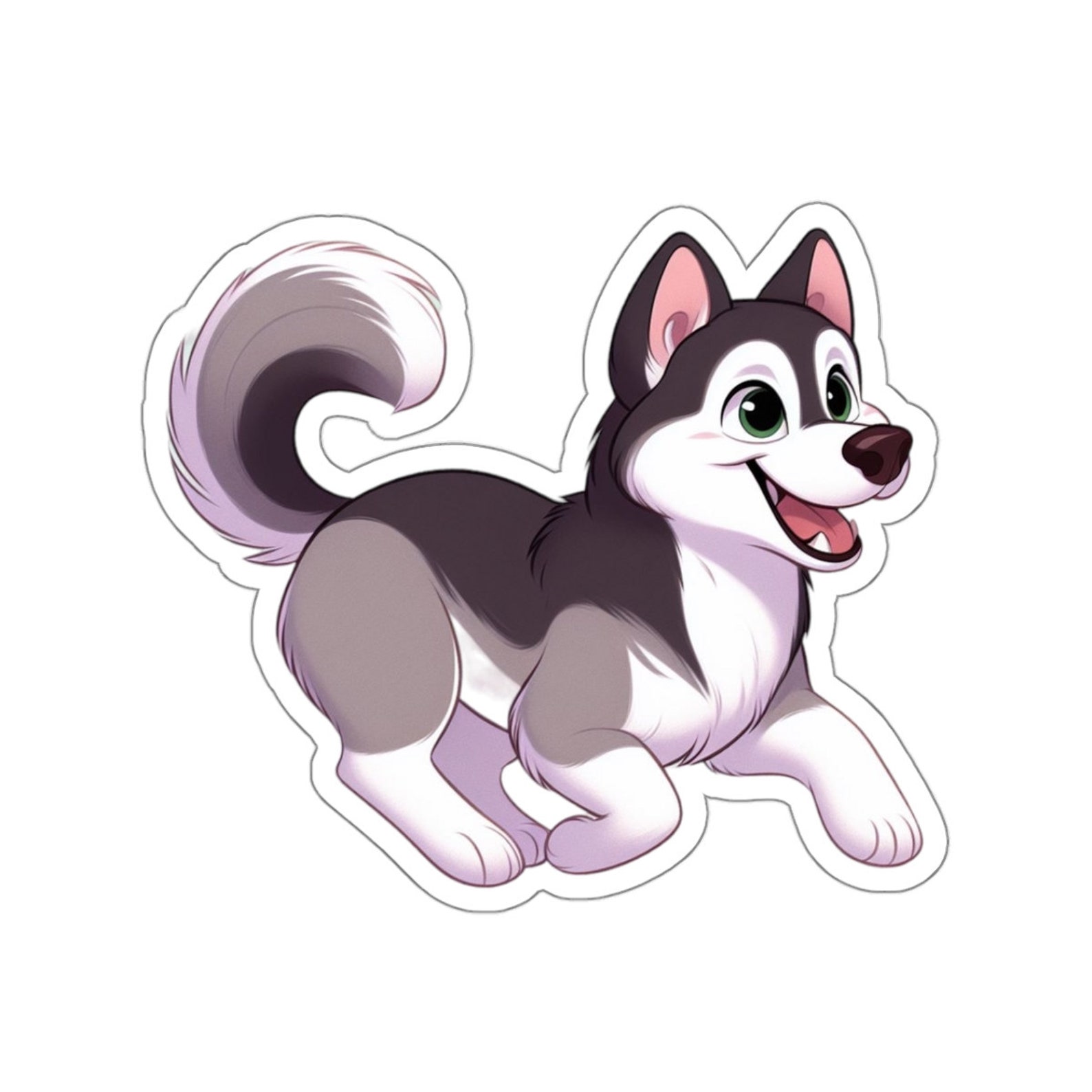 Siberian Husky Dog Sticker #2 - Etsy