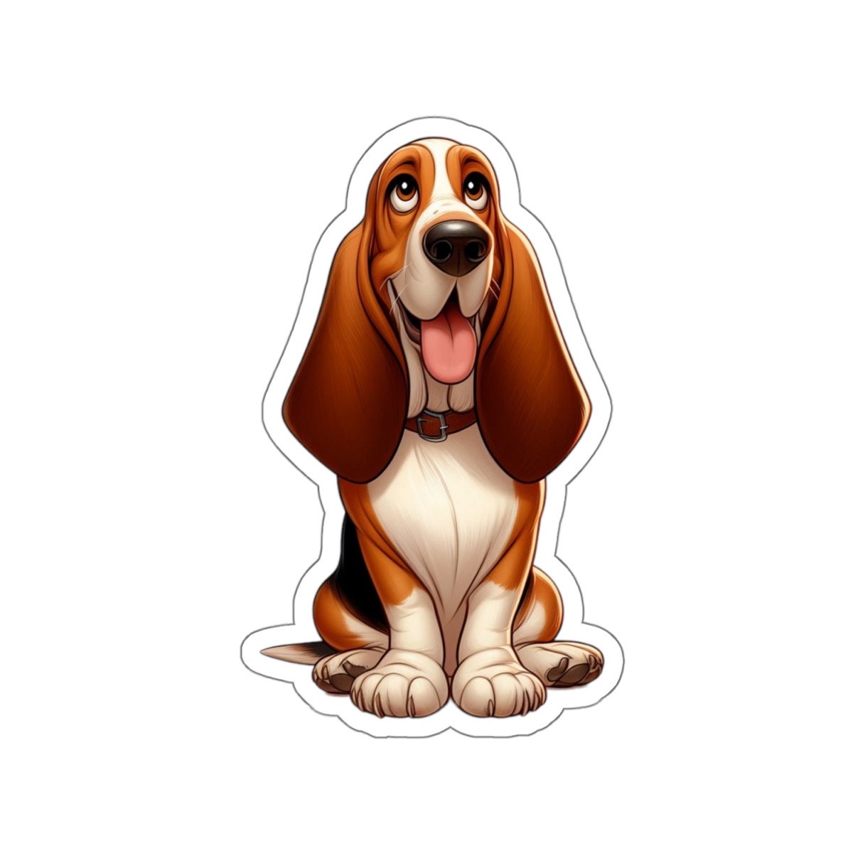 Basset Hound Dog Sticker 1 - Etsy