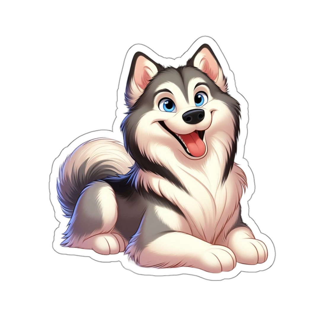 Siberian Husky Dog Sticker 1 - Etsy