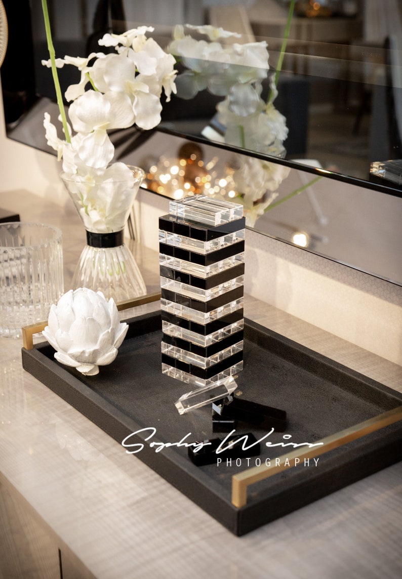 Luxury Acrylic Tumbling Tower Game Ornament Board Game - Etsy
