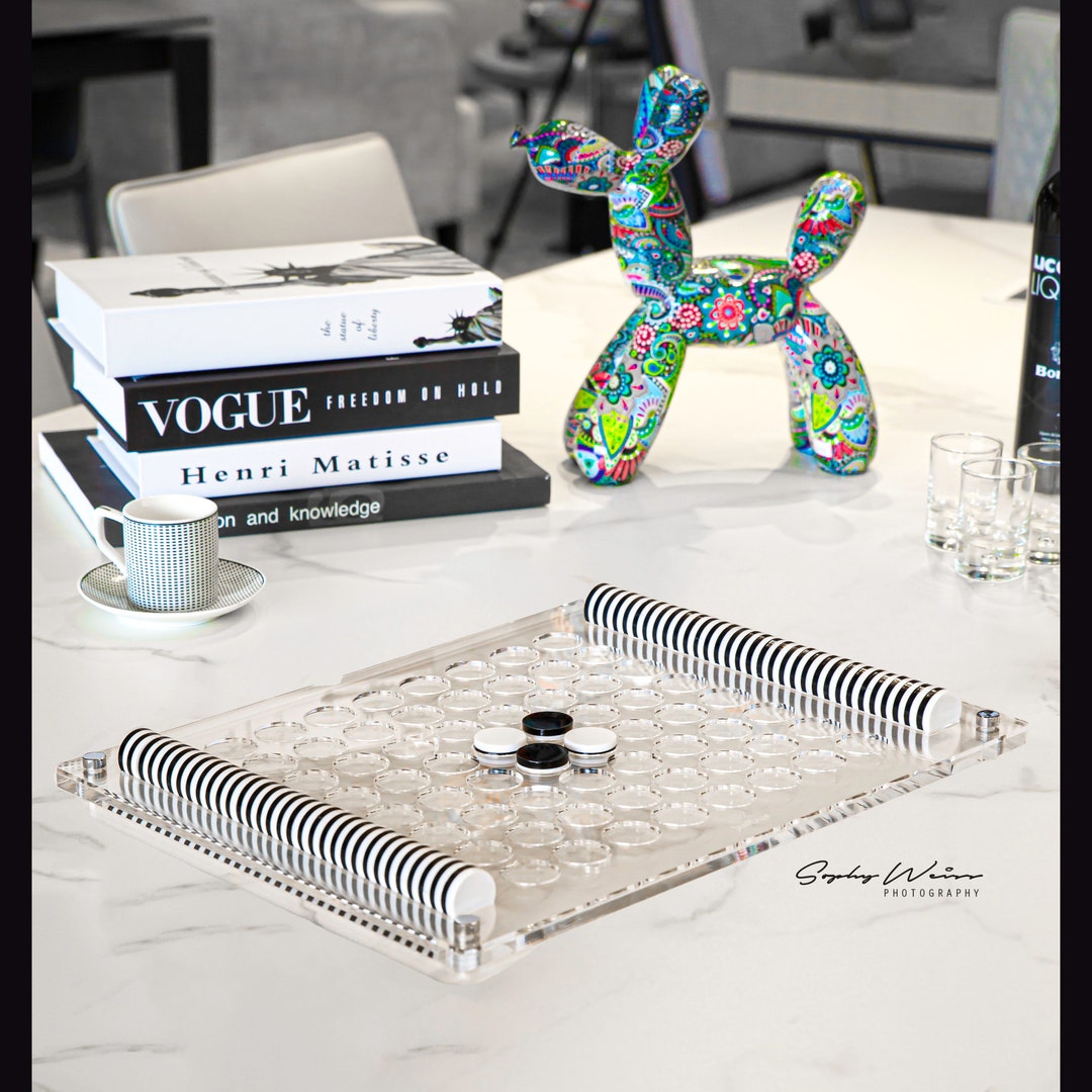 Othello - Reversi - Luxury Acrylic Board Game - Chess - Ornament - Gift ...