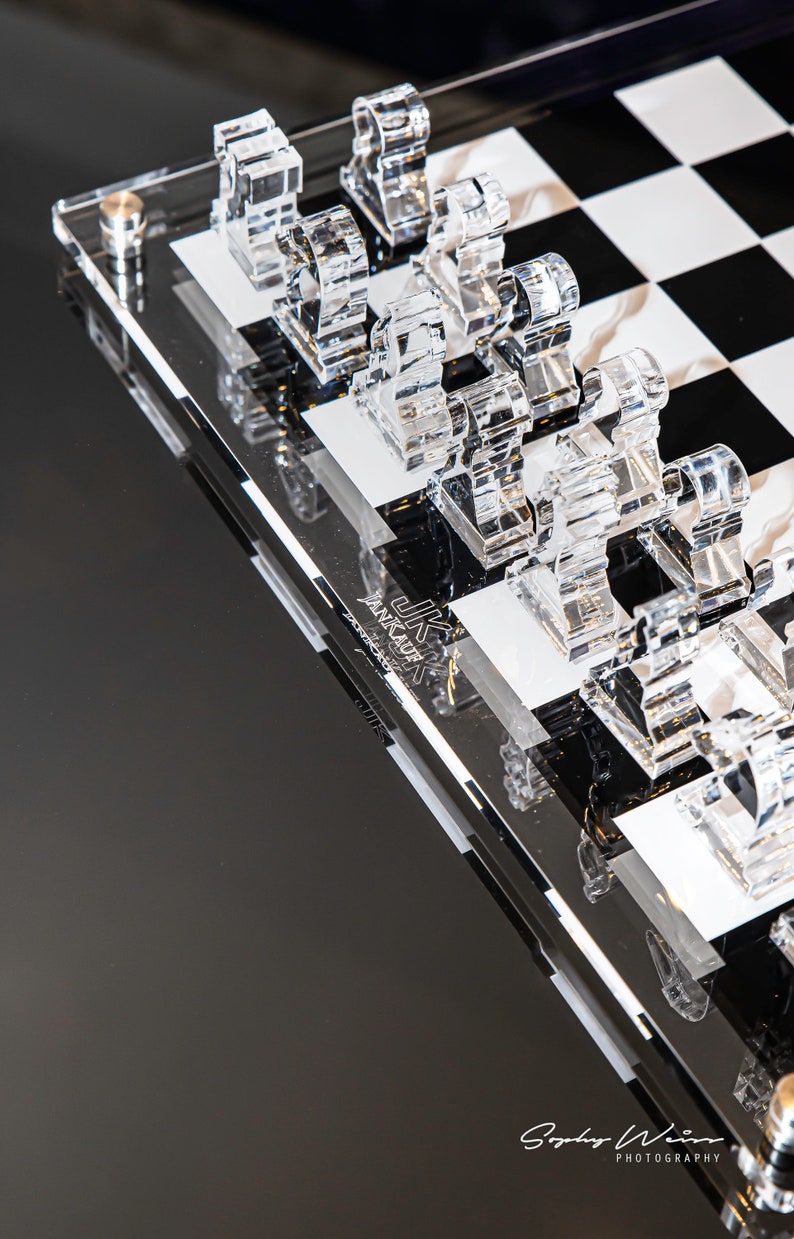 Chess Luxury Acrylic Board Game Ornament Gift Display - Etsy UK