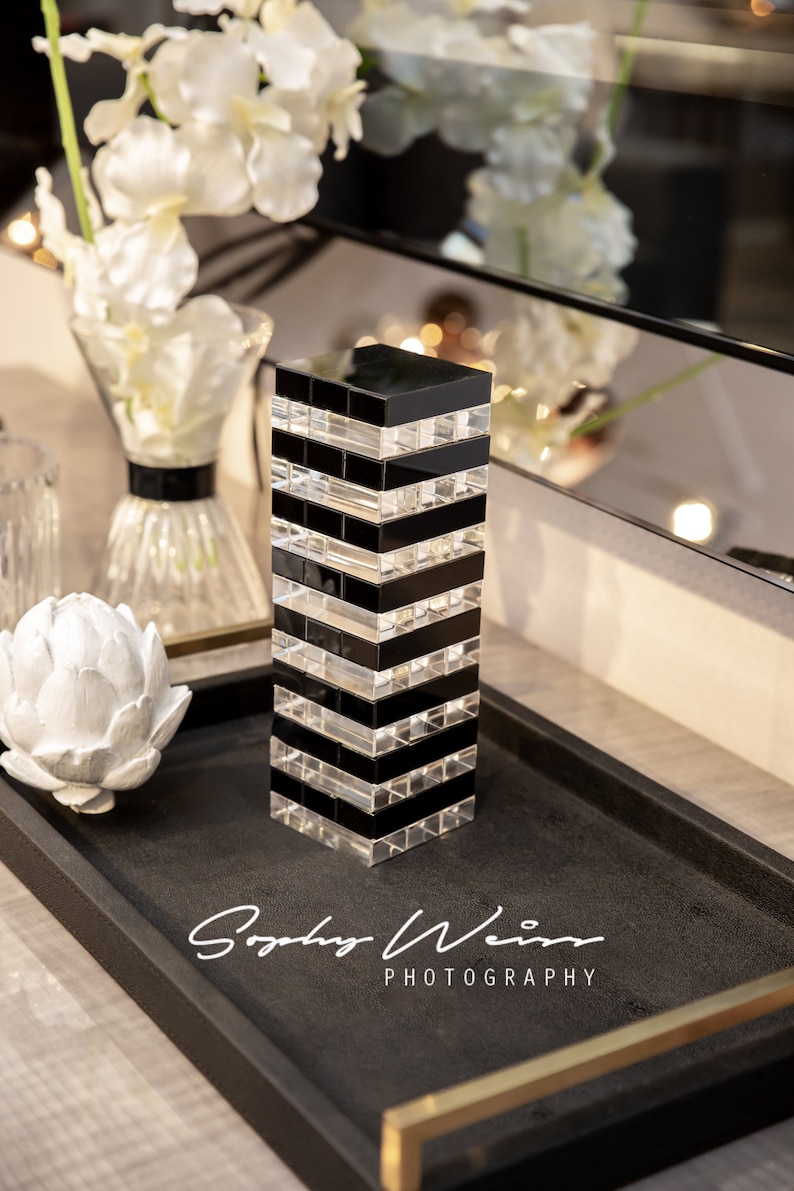 Luxury Acrylic Tumbling Tower Game Ornament Board Game - Etsy